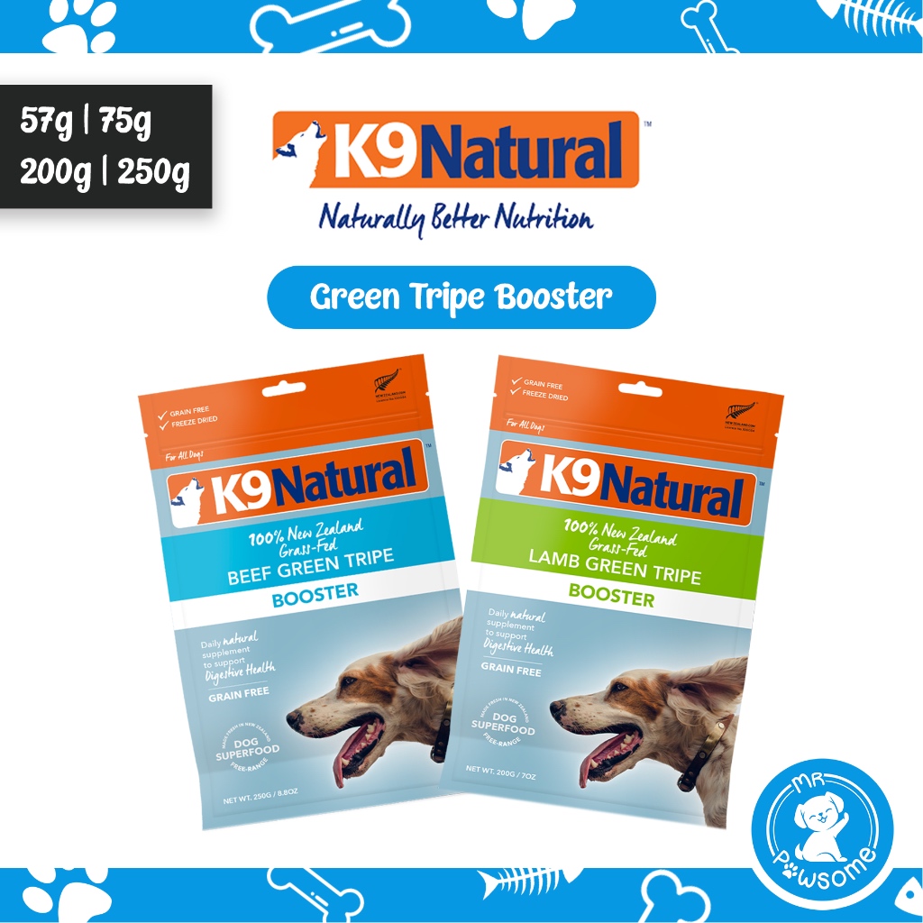 K9 Natural Dog Freeze Dried Beef & Lamb Tripe Booster (57g - 250g) | Shopee Singapore