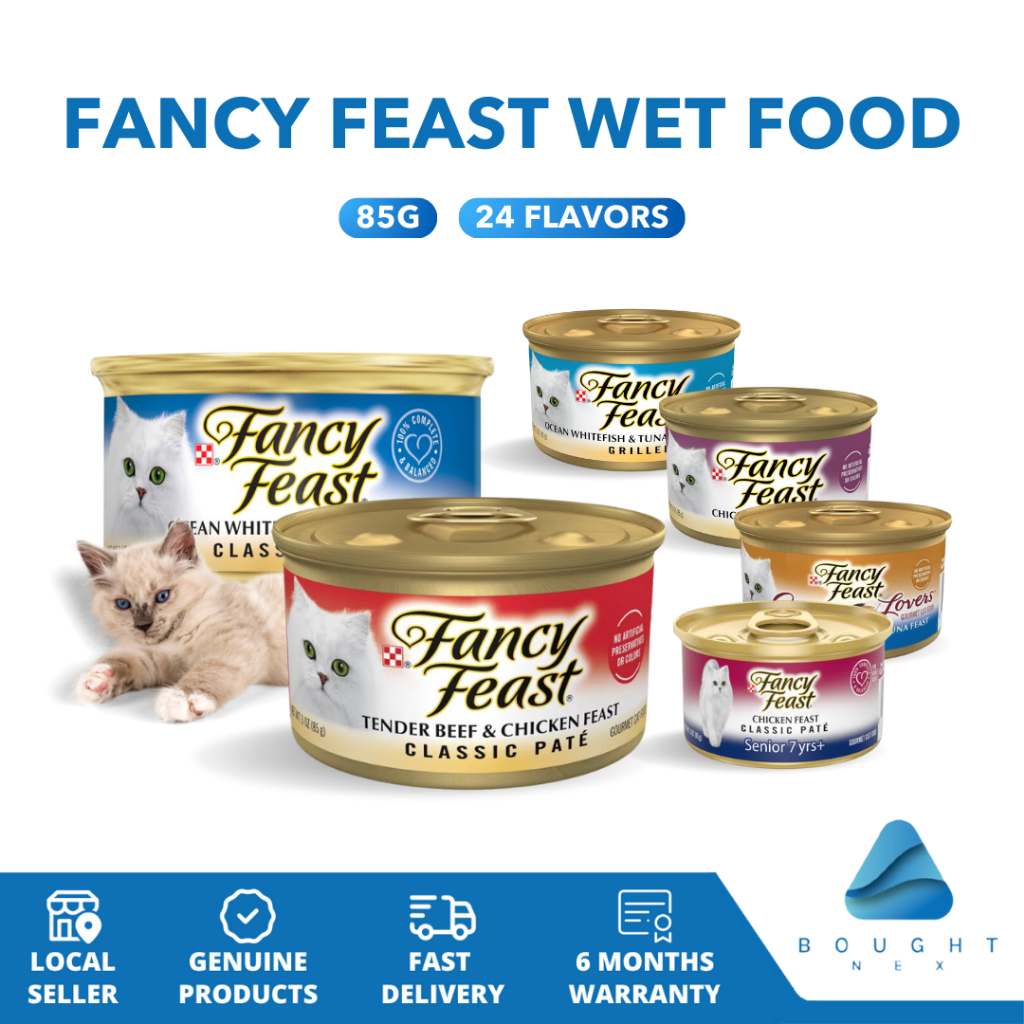 Fancy Feast Wet Food 85g - Chunky Classic Gravy, Kitten Creamy ...