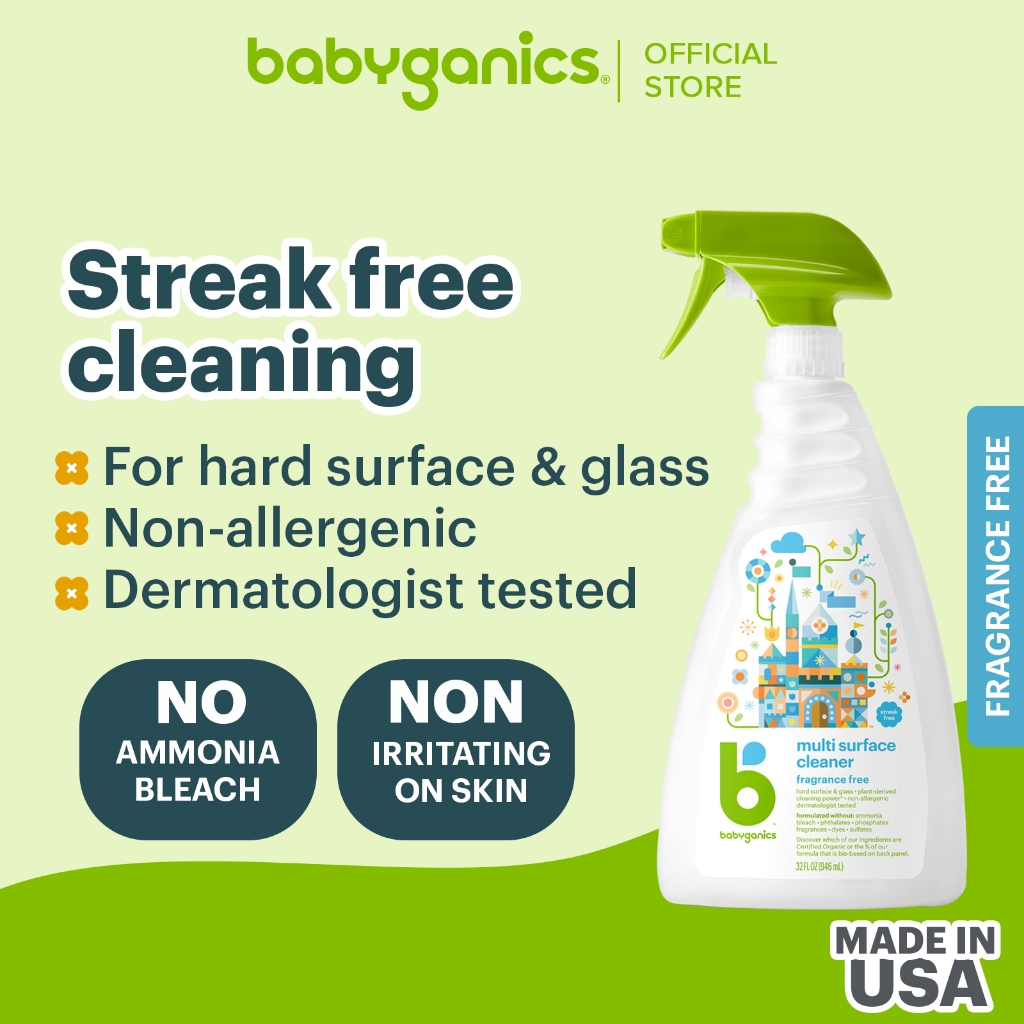 Babyganics Multi Surface Cleaner Fragrance Free 946ml | Shopee Singapore