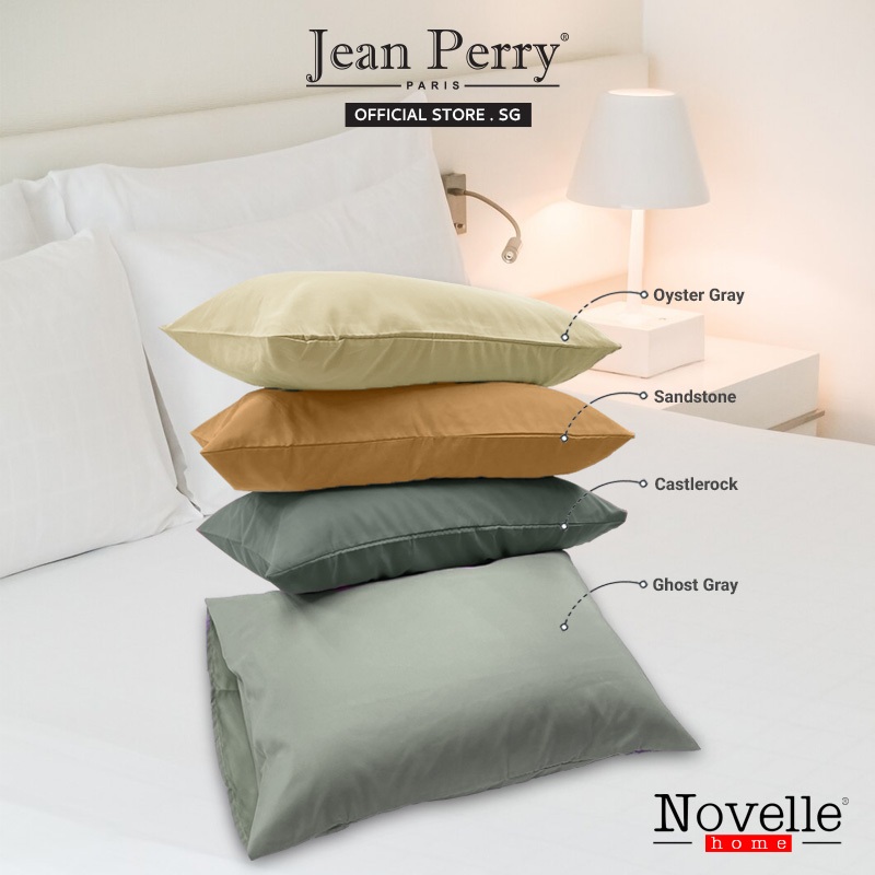 Novelle 650TC Urban Clara Pillowcase I Pillowcase I Solid Color ...