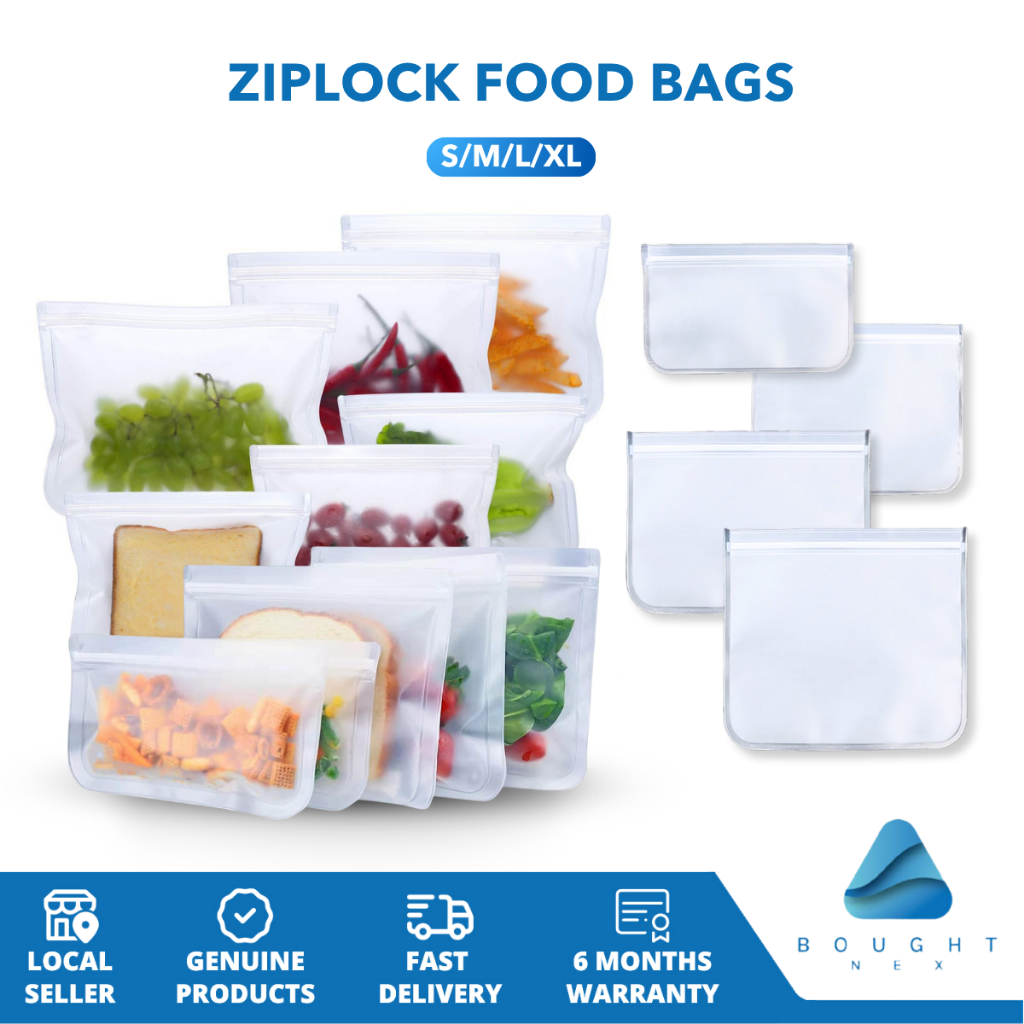 Ziplock Food Bags Fresh Convenient Reusable Vegetable Fruit ...