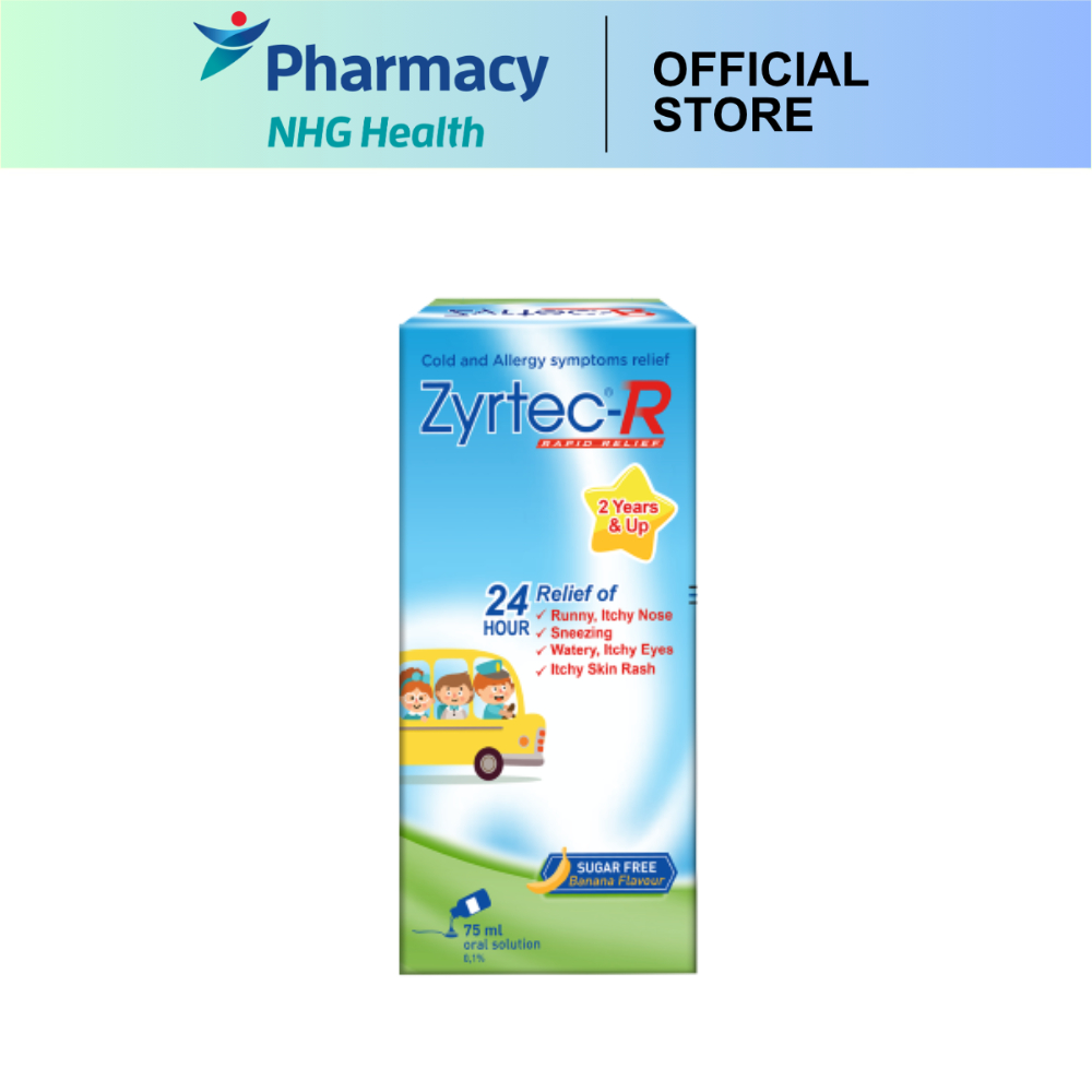 Zyrtec-R 1mg Solution 75ml [relieves allergy] | Shopee Singapore