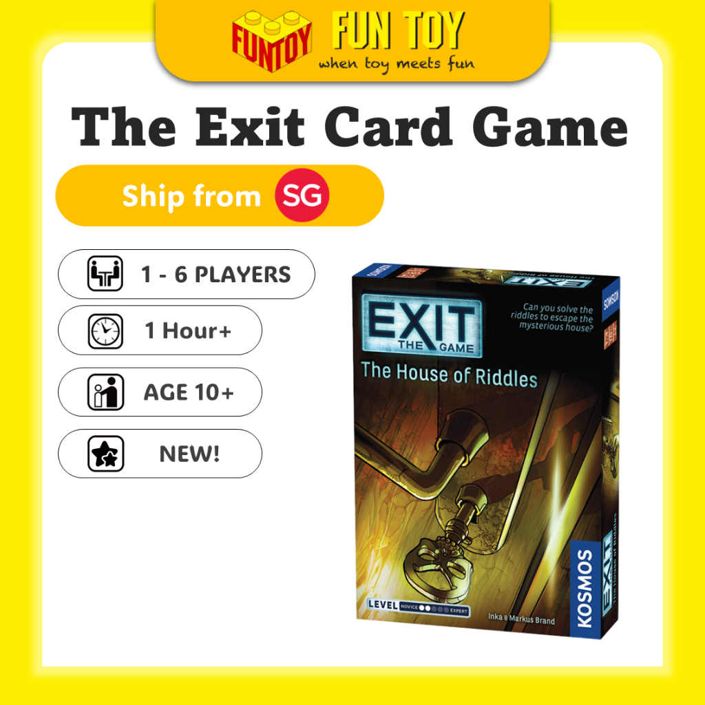 [SG STOCK] The Exit - The House of Riddles Card Game | Shopee Singapore