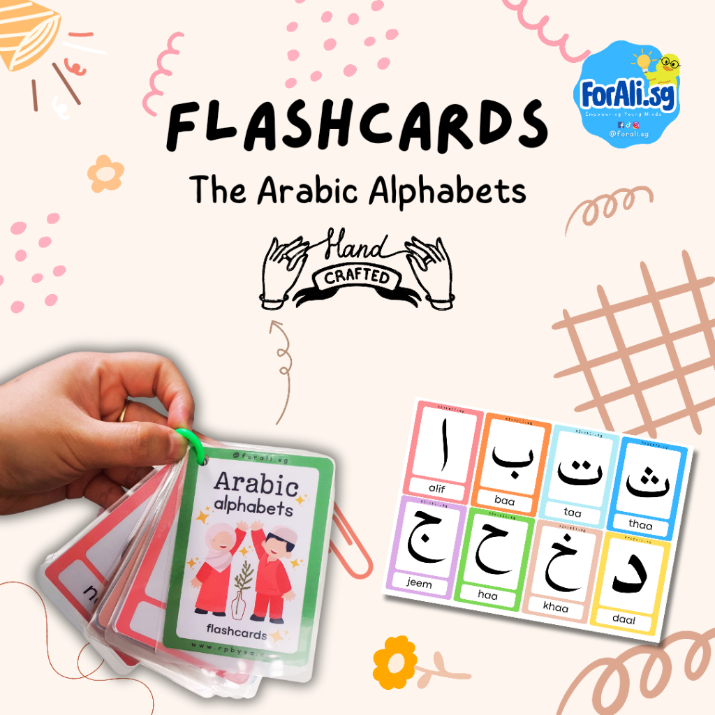 ARABIC ALPHABETS FLASHCARDS | Shopee Singapore