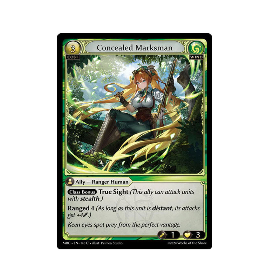 Grand Archive - Concealed Marksman Card (Mercurial Heart) | Shopee ...