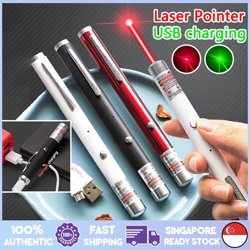 High Power Laser Pen USB Charging Long Distance High Power Outdoor ...