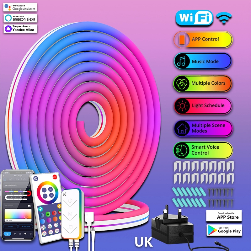 LED Strip light RGB Fairy light USB Power Plug With Remote WiFi ...