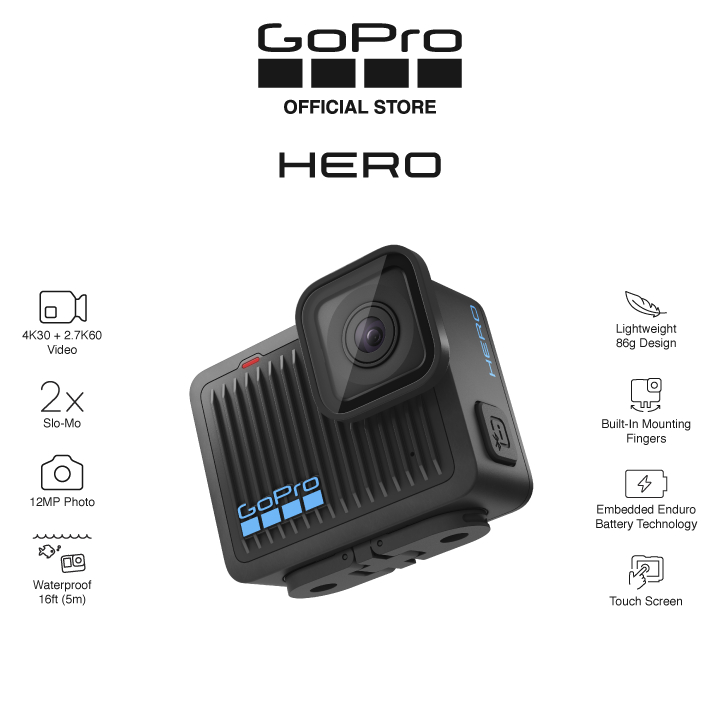(NEW) GoPro HERO - Our smallest 4K camera | Shopee Singapore