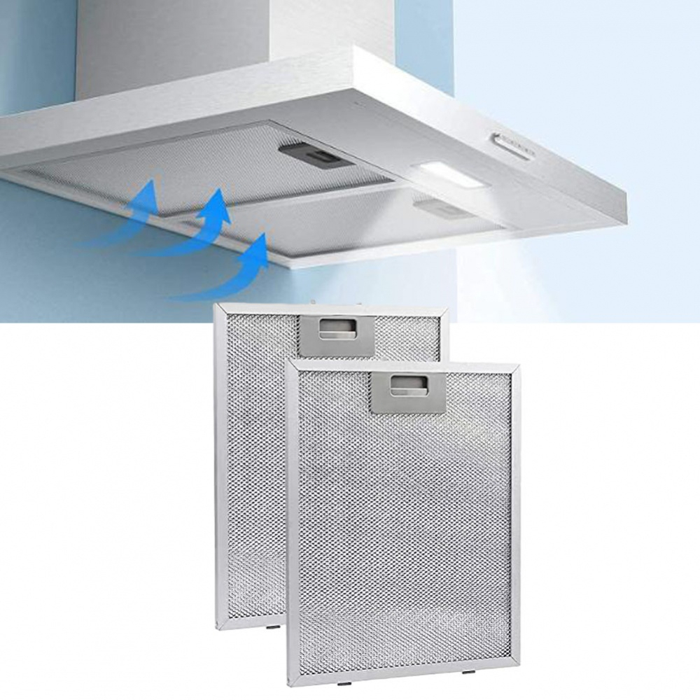 【SG】Stainless Steel Metal Mesh Kitchen Extractor Filter for Cooker Hood ...