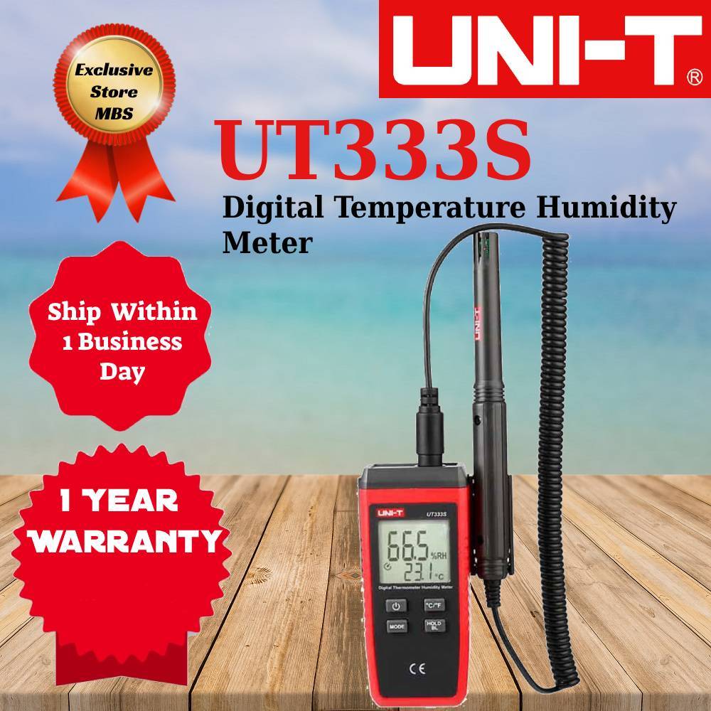 UNI-T UT333S UT333 UT333BT Digital Temperature Humidity Meter | Shopee ...