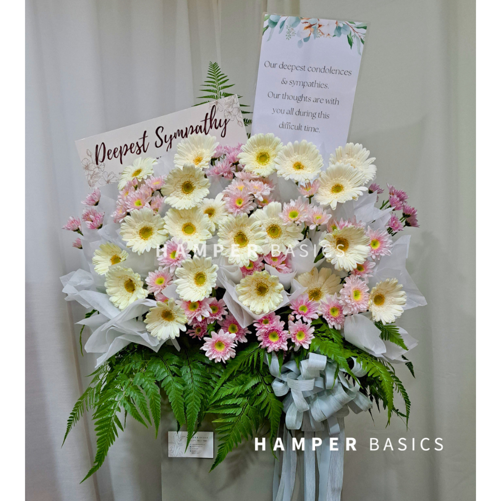 [SG] Free Delivery | Condolence Stand | Bereavement Floral Stand ...
