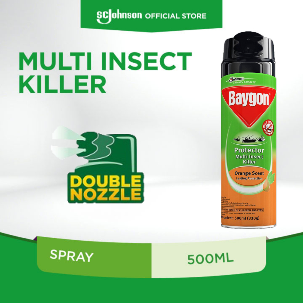 Baygon Protector Multi Insect Killer 500ml | Shopee Singapore