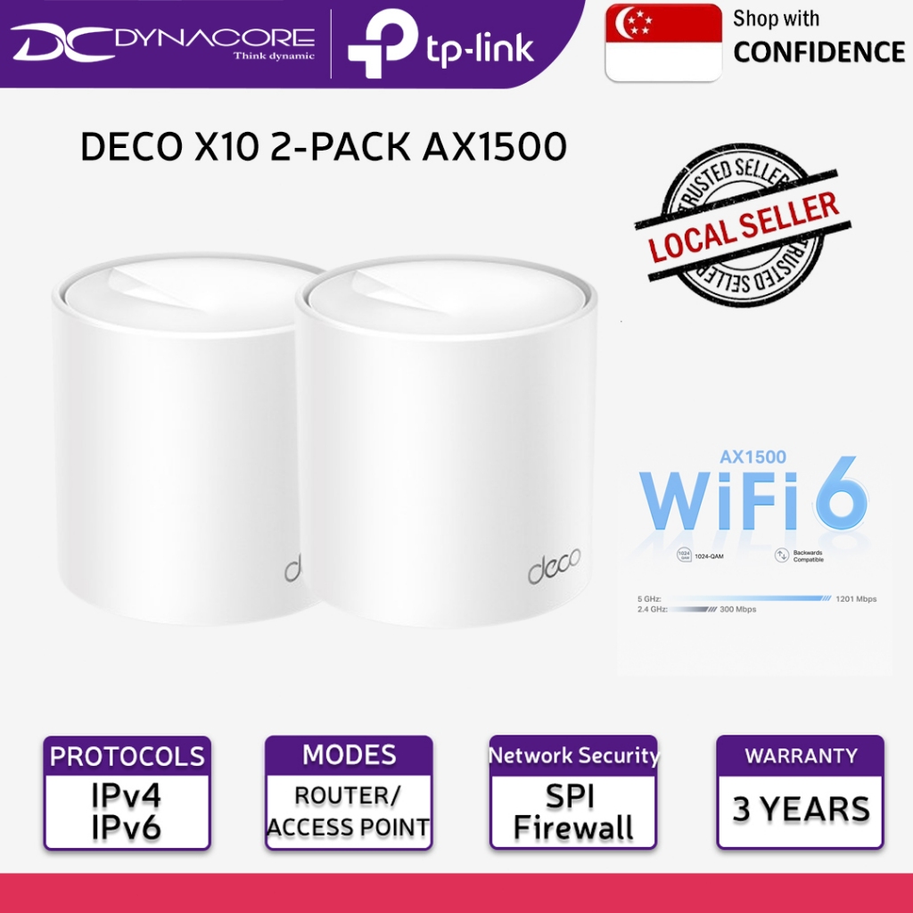 TP-Link Deco X10 AX1500 Whole Home Mesh Wi-Fi 6 System - 2-Pack ...