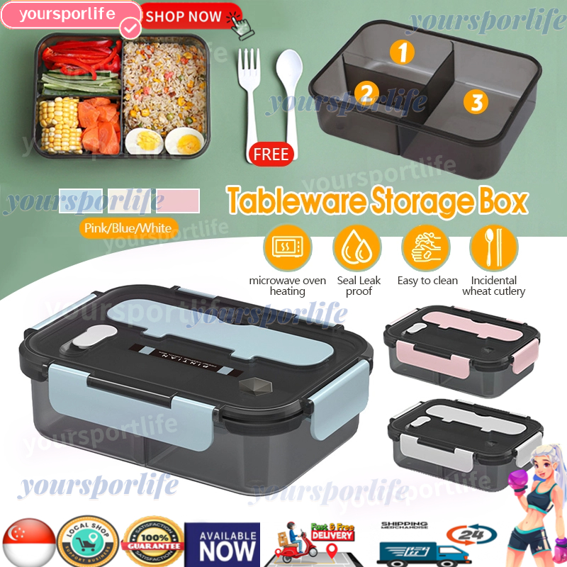 Bento Lunch Box Microwave Safe Freeze Safe Leak Proof Design with ...