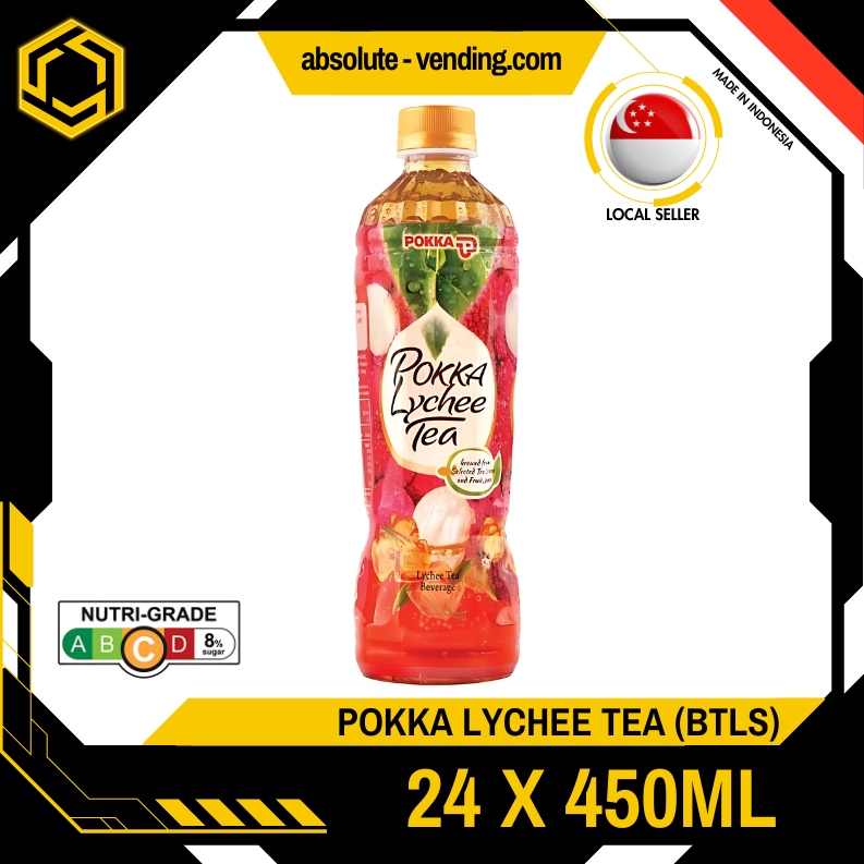 POKKA Lychee Tea 450ML X 24 (BOTTLE) | Shopee Singapore