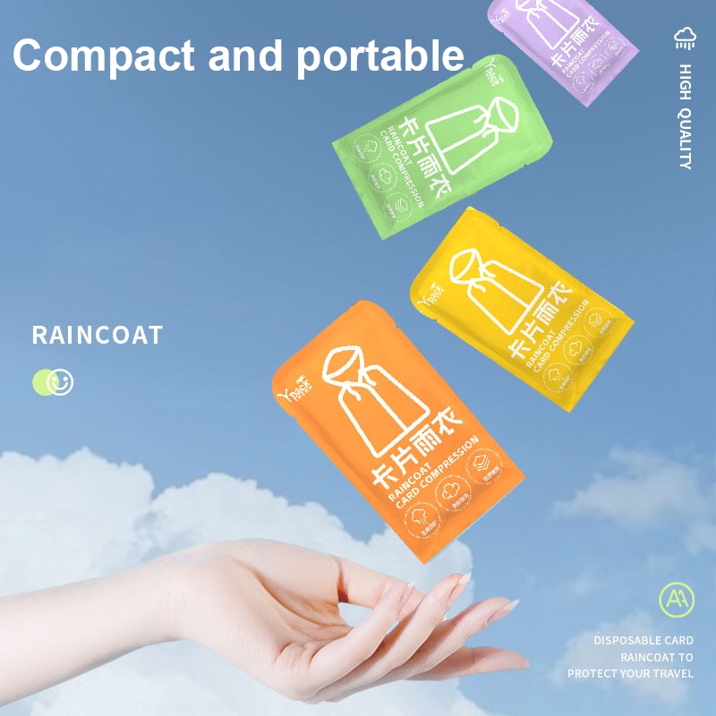 🇸🇬SG Disposable Raincoat For Adult and Kids Portable Raincoat Pocket ...