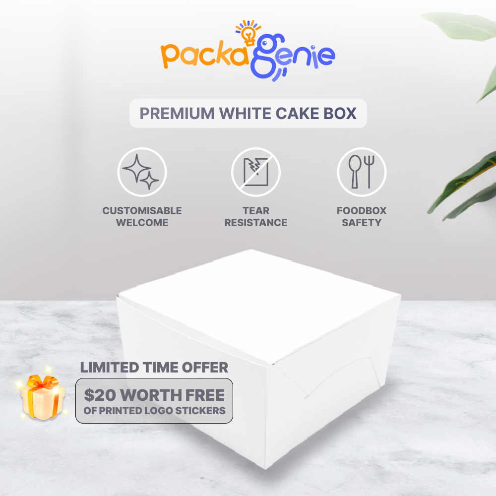 【SG SELLER🇸🇬】Premium White Square Cake Box (With Lami) 8"/9"/10 ...