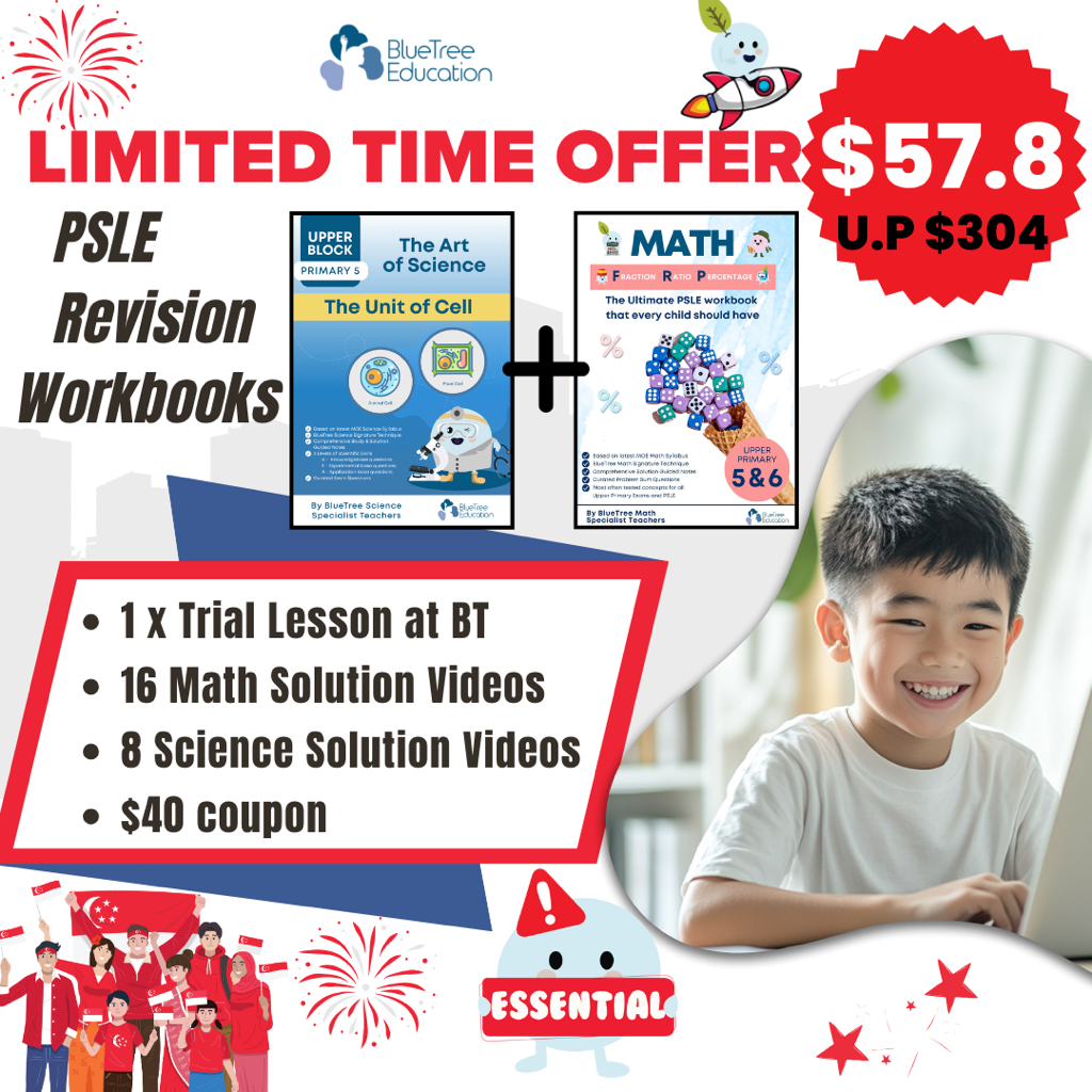 🇸🇬 Free Trial Lesson & Solution Videos Bluetree PSLE Revision Bundle ...