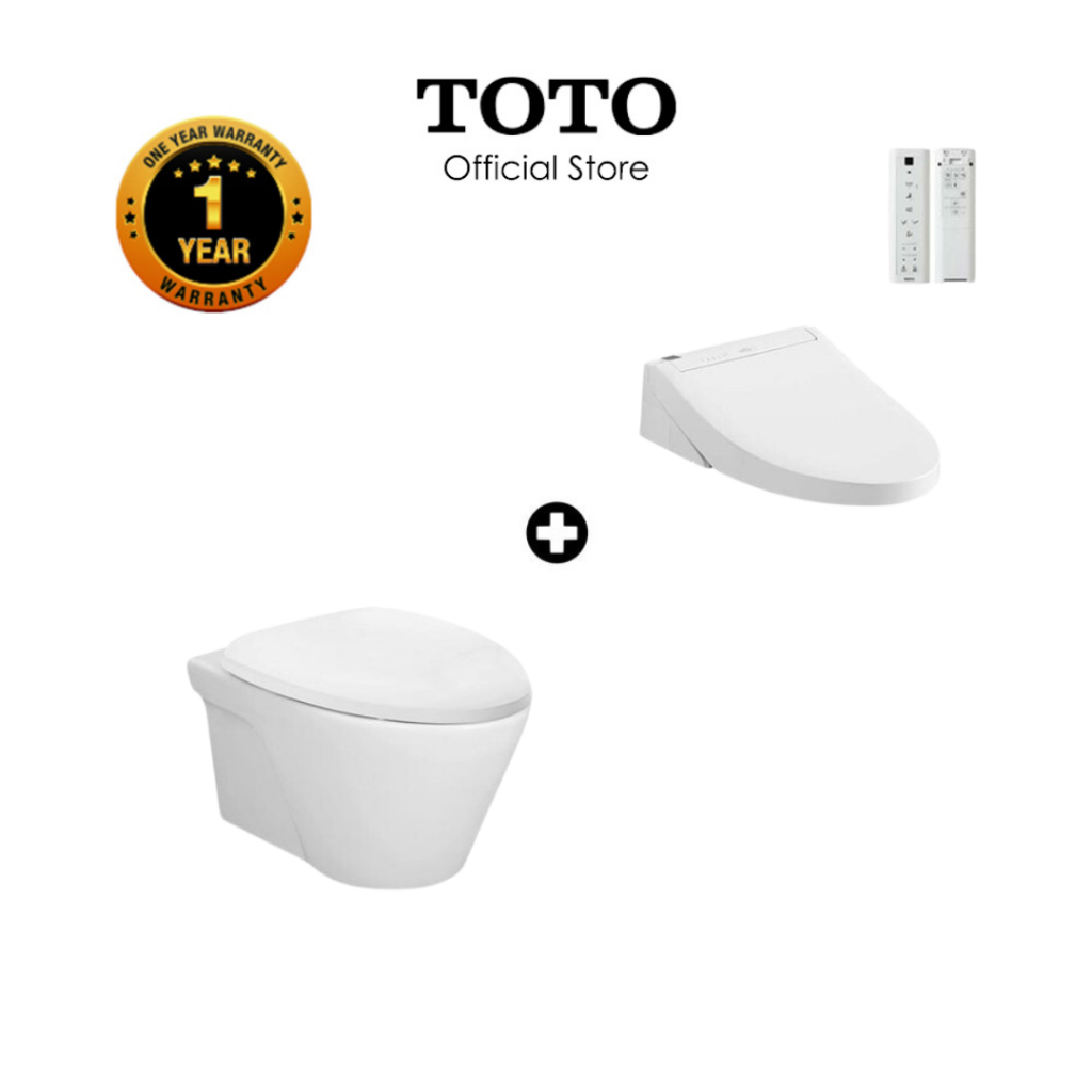 [SHOPEE EXCLUSIVE] TOTO AVANTE Wall Hung Toilet Bowl CW822REJT2 with ...