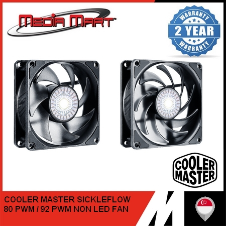 COOLER MASTER SICKLEFLOW 80 PWM / 92 PWM NON LED FAN | Shopee Singapore