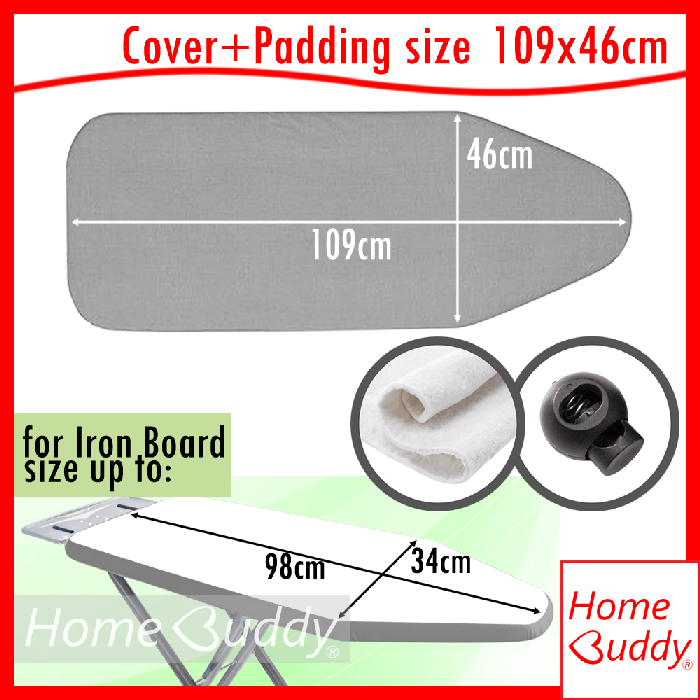 ★SG★ Iron Board COVER & Toggle/Clip. With Padding. OR Cover Only. OR ...