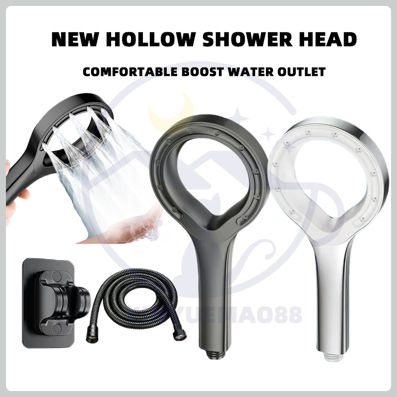 High Pressure Shower Head Heart Ring Spray Booster Shower Heads Home ...