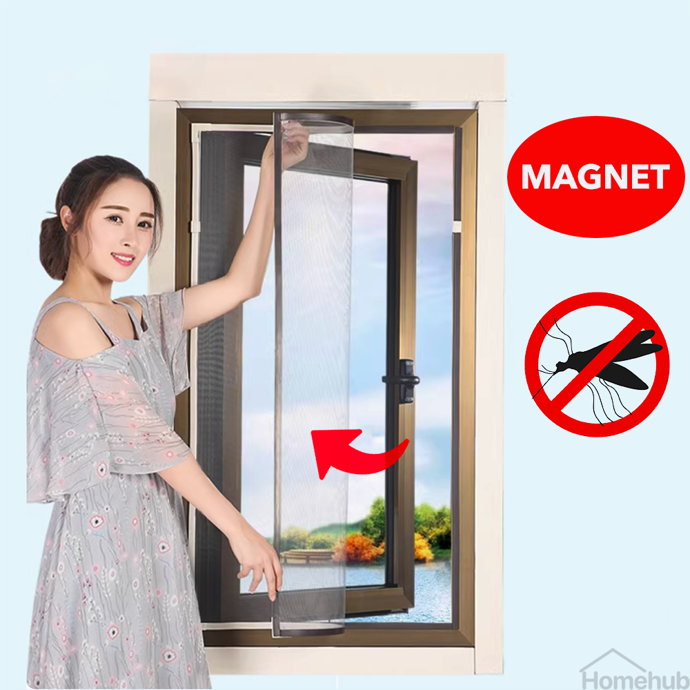 Homehub Mosquito Net Window Mesh Insect Magnetic Screen For Toilet DIY ...