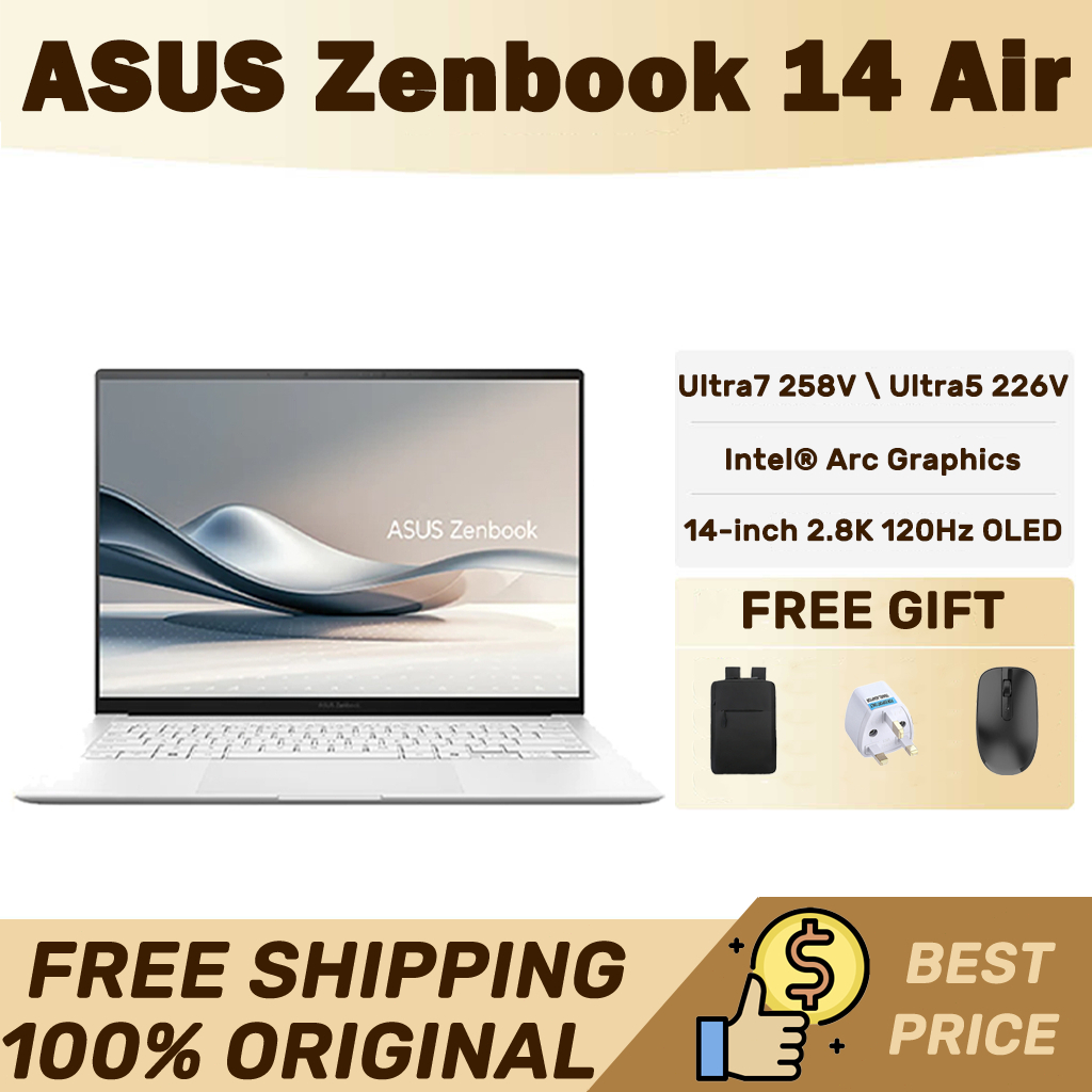 ASUS Zenbook 14 Air Ultra7 258V \ Ultra5 226V Intel Arc Graphics 14 ...