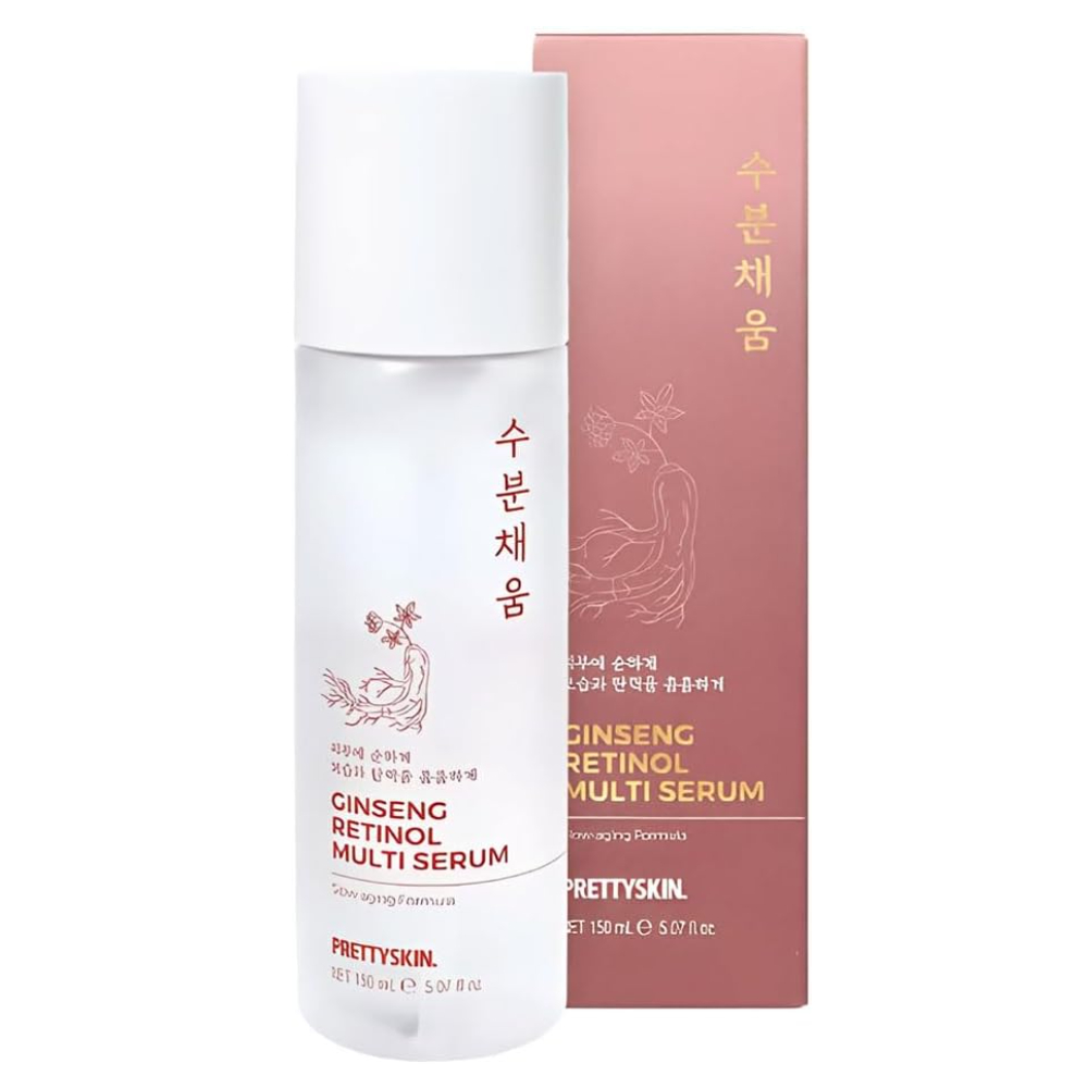 PRETTYSKIN Red Ginseng & Retinol Nourishing Facial Serum – 4-in-1 Toner ...