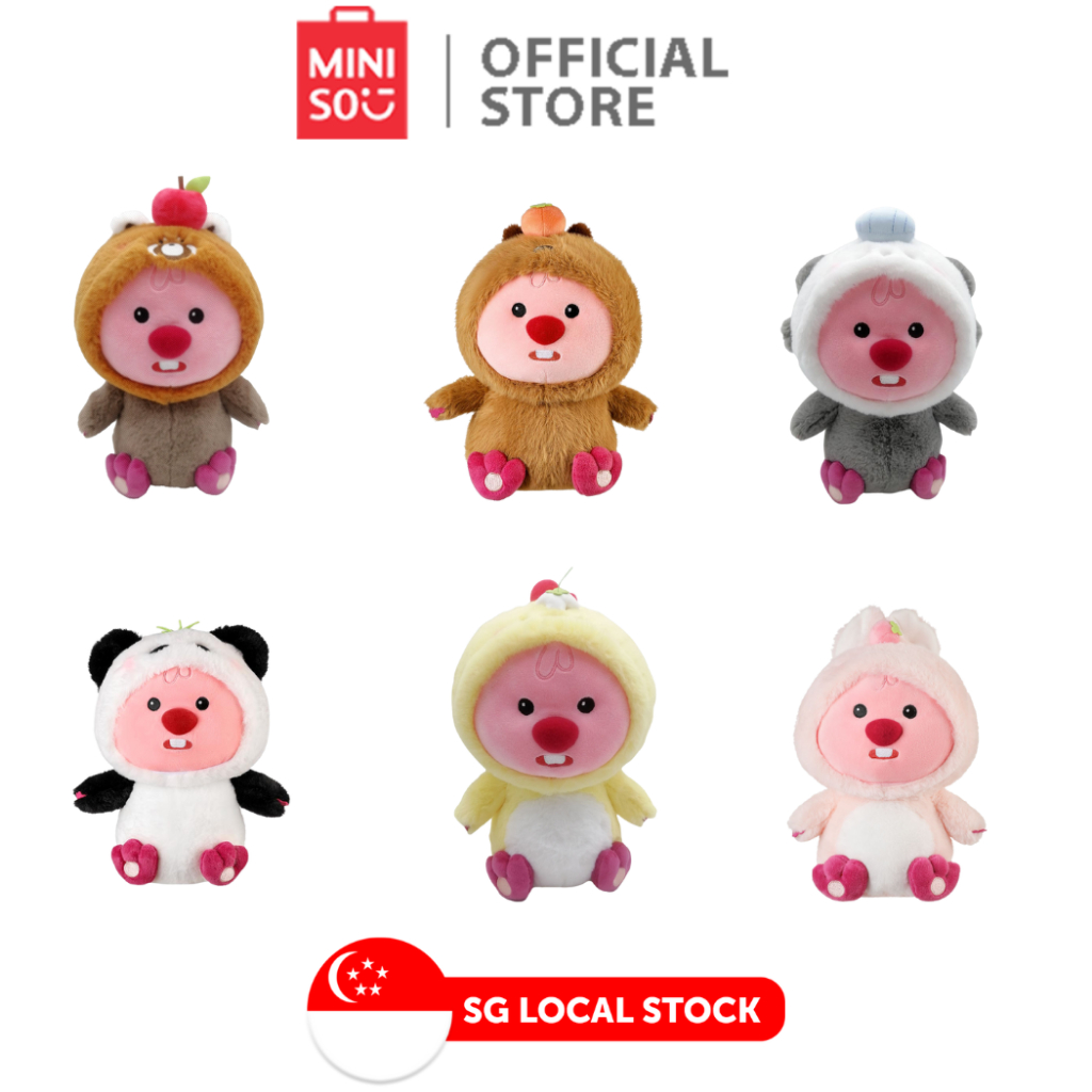 MINISO Zanmang Loopy Collection 10in. Costume-Changing Plush Toy (Red ...