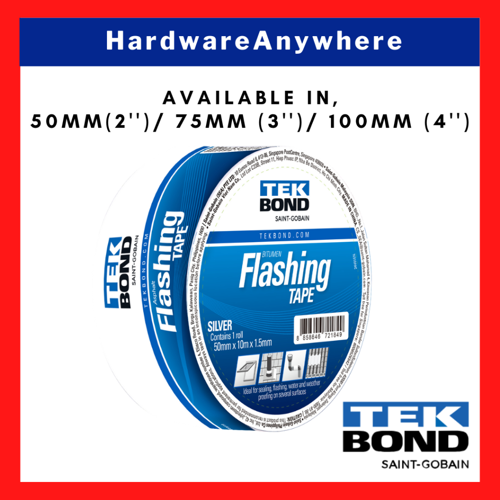 TEKBOND Flashing Tape (Self Adhesive Bitumen Tape) - Seal leaks in ...