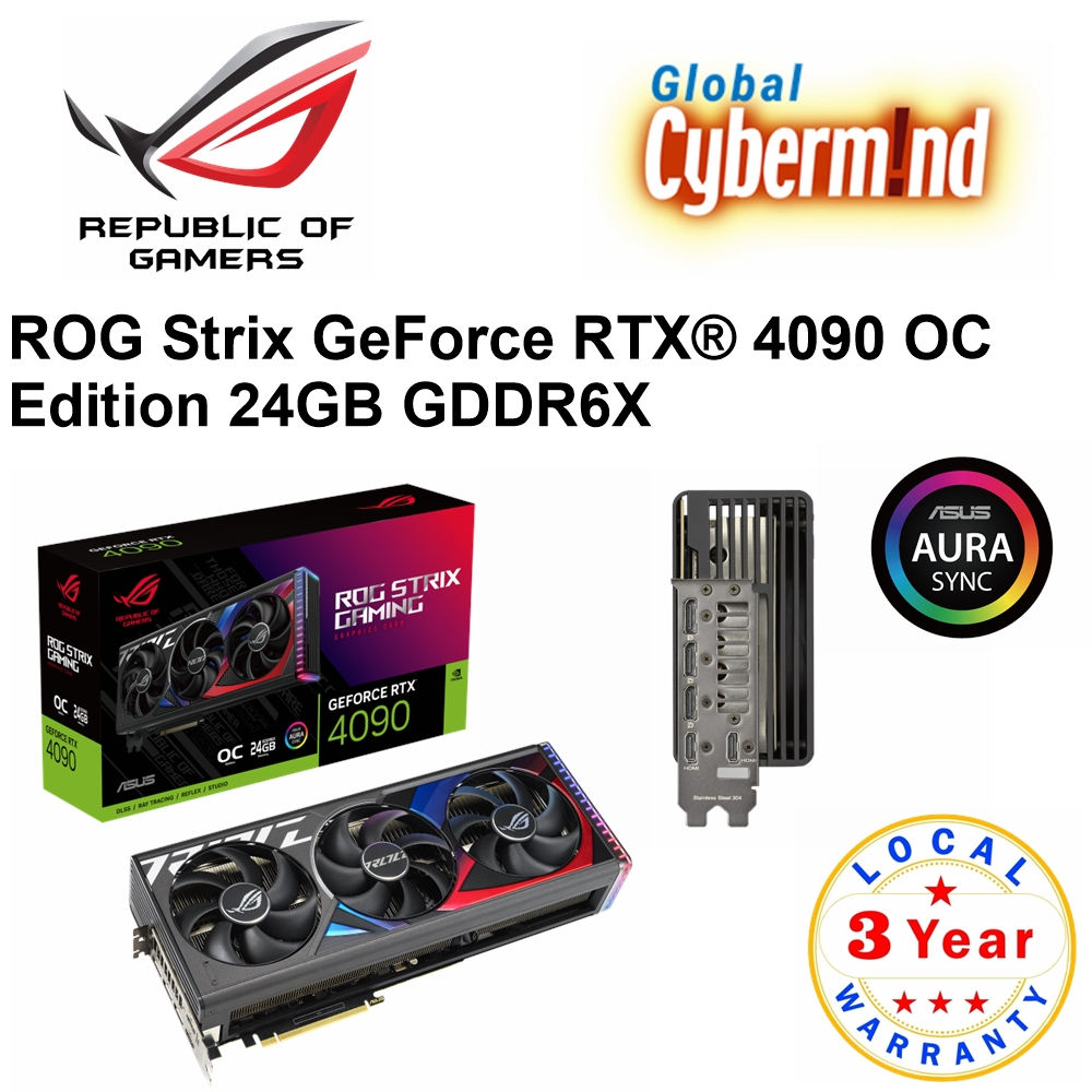 ASUS ROG Strix GeForce RTX® 4090 OC Edition 24GB GDDR6X (Brought to you ...