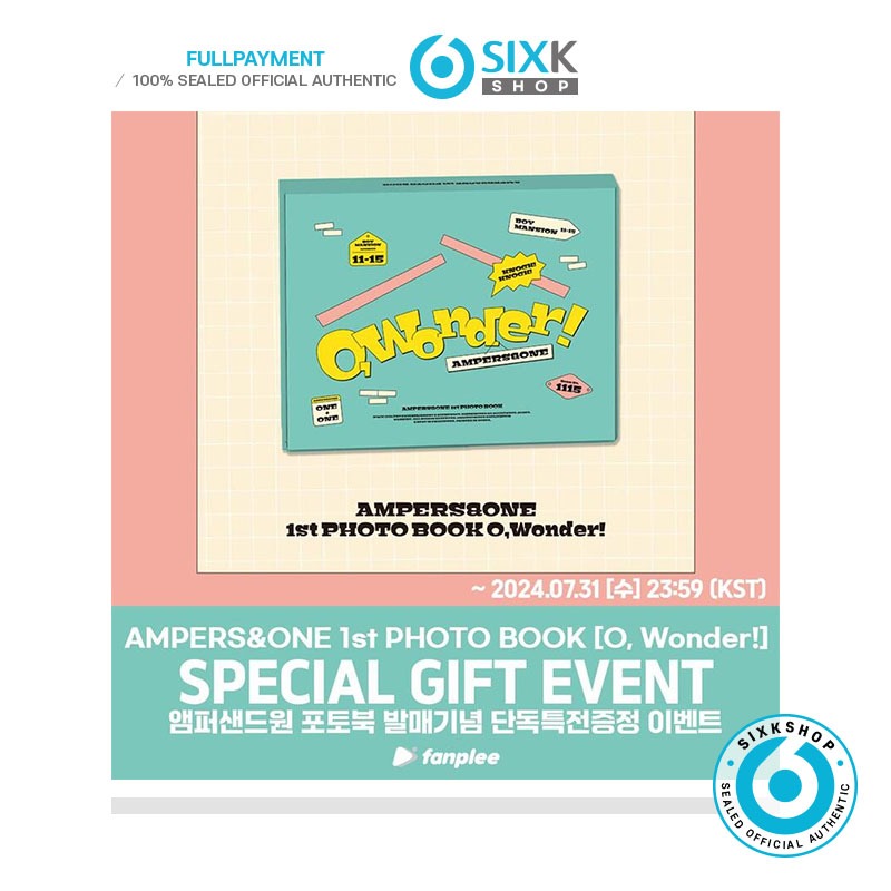 (ONLINE POB) AMPERS&ONE 1st PHOTO BOOK [O, Wonder!] | Shopee Singapore