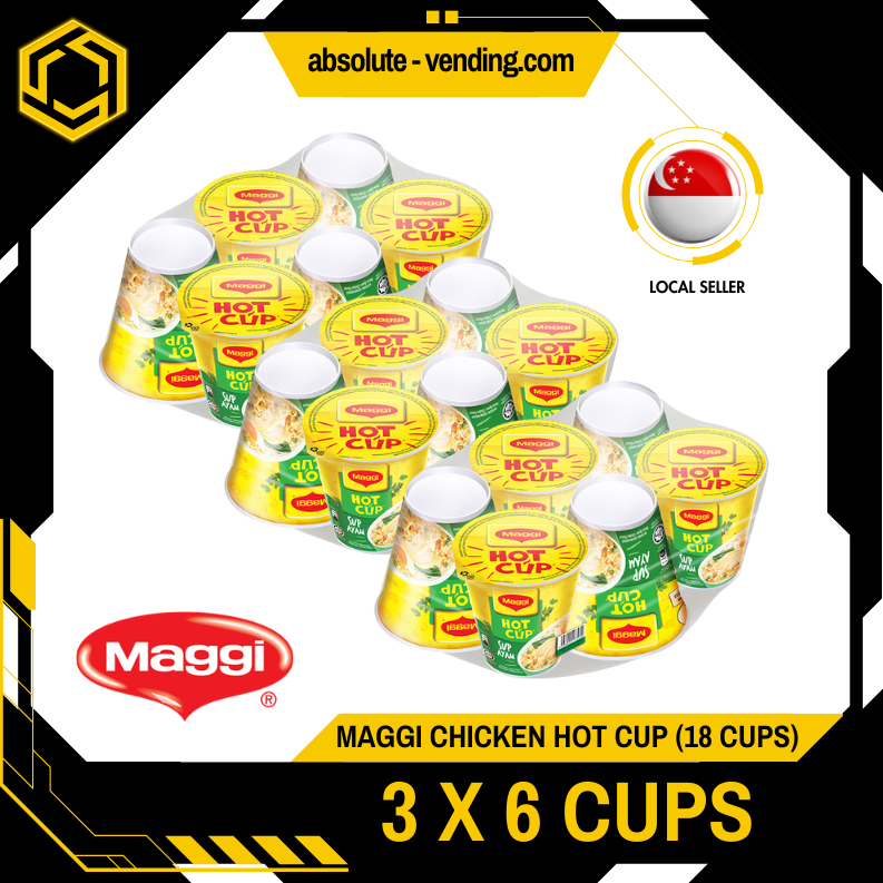 [TRIPLE PACK] MAGGI Chicken HOT CUP Noodles 61G X 6 X 3 (CUPS) | Shopee ...