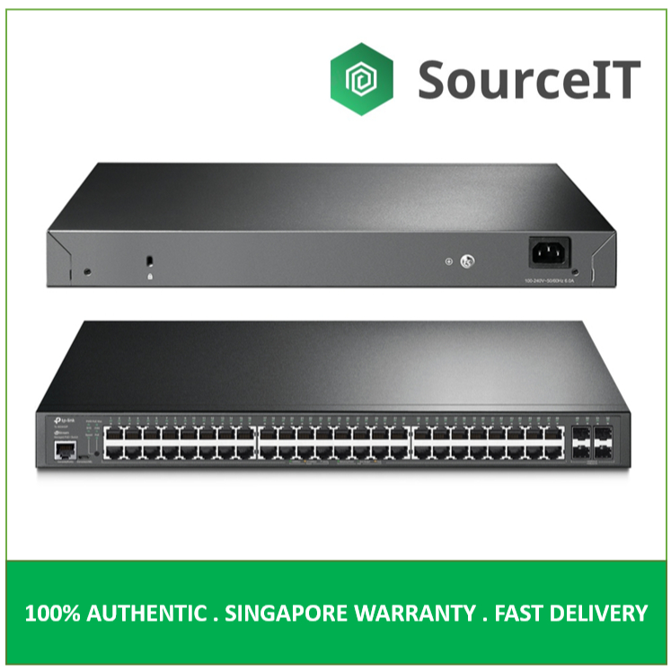 TP-Link TL-SG3452P JetStream 52-Port Gigabit L2+ Managed Switch with 48 ...