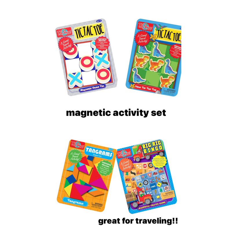 [SG Stock] Magnetic Travel Game : Tic Tac Toe / Dino Tic Tac Toe / Big ...