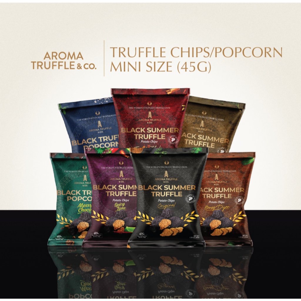 Black Summer Truffle Chips Mini Size 45g | Aroma Truffle | Shopee Singapore