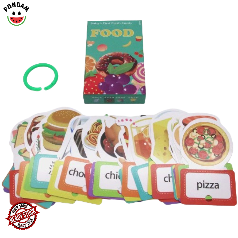 30 Pieces Double Sided Educational Flash Card Cognitive Flash Cards ...