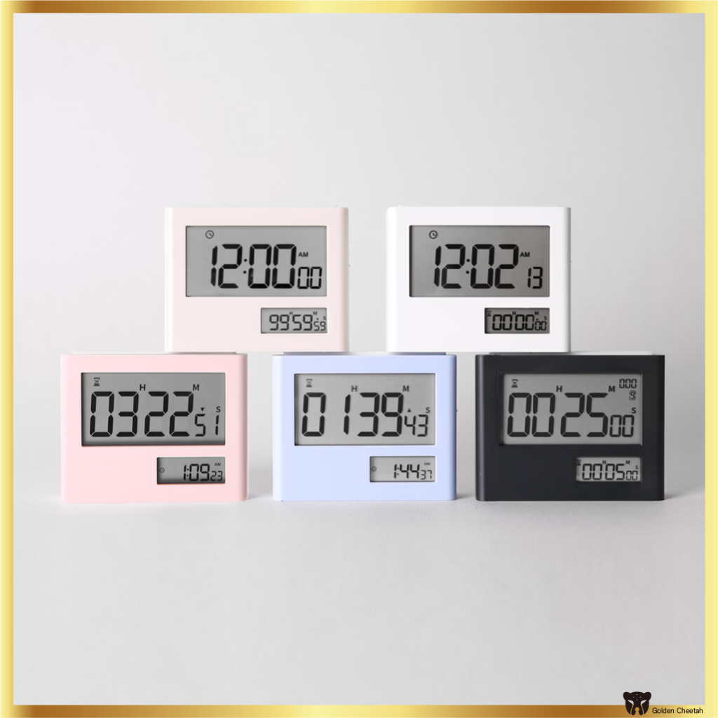 Lifesum Dual Digital Stopwatch Pomodoro Study Timer with Magnetic ...