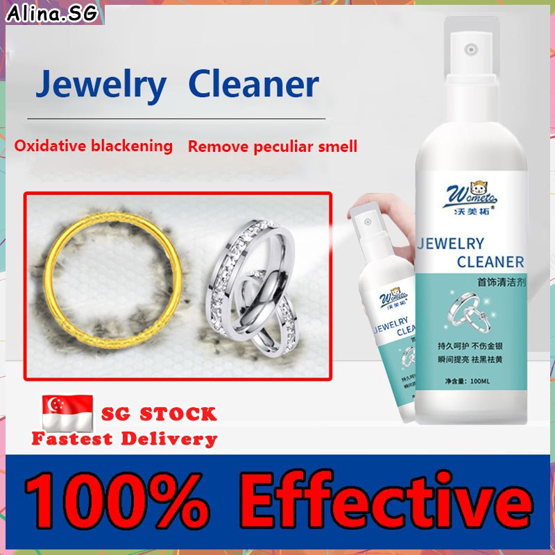 💎𝗦𝗚 𝗦𝗧𝗢𝗖𝗞💎 Jewellery cleaner spray for rings earrings watch diamond ...