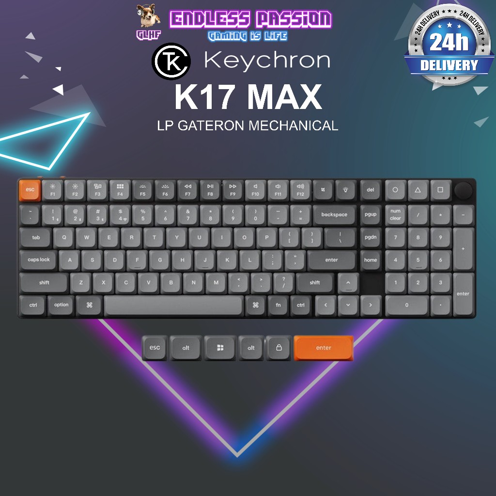 Keychron K17 Max QMK Wireless Custom Mechanical Keyboard | Shopee Singapore