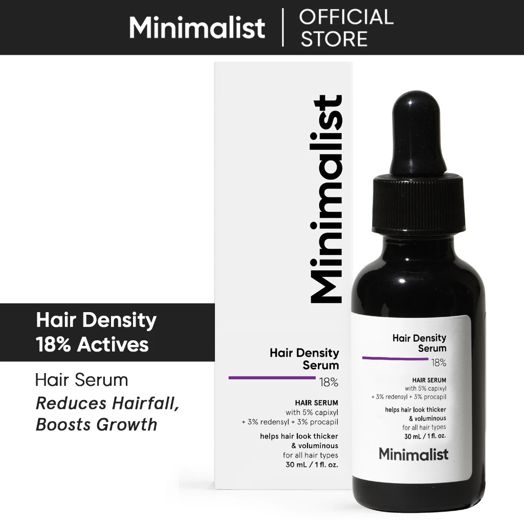 Minimalist Hair Growth 18% Serum | 3% Redensyl, 5% Capixyl, 3% Procapil ...