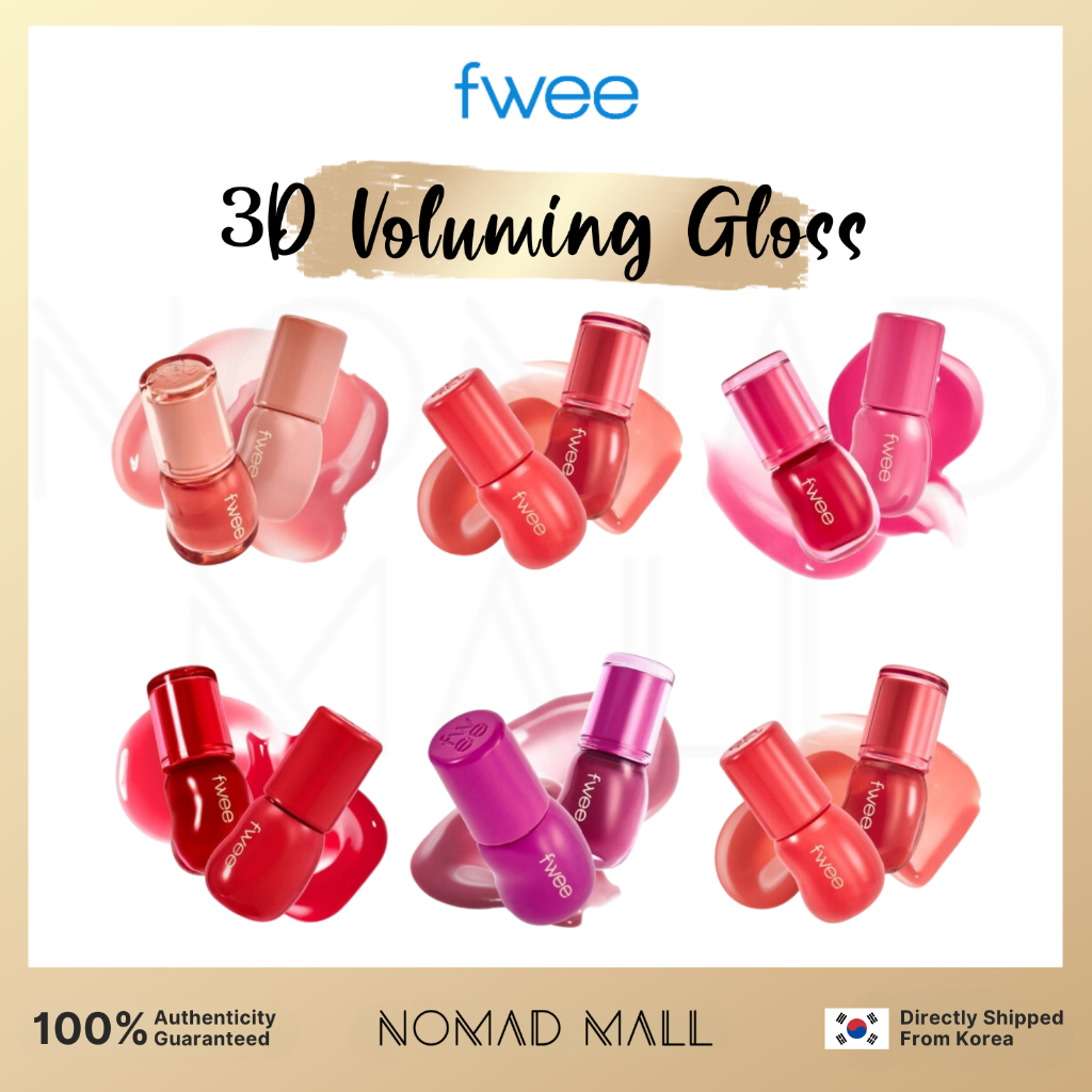 [fwee] FWEE 3D Voluming Gloss (12 colors) | Shopee Singapore