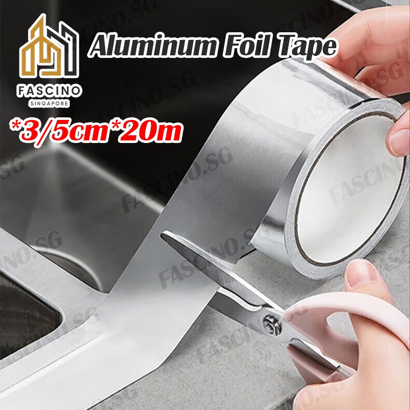 【SG】50mm*20m Aluminum Tape Aircon Tape High Temperature Foil Tape HVAC ...