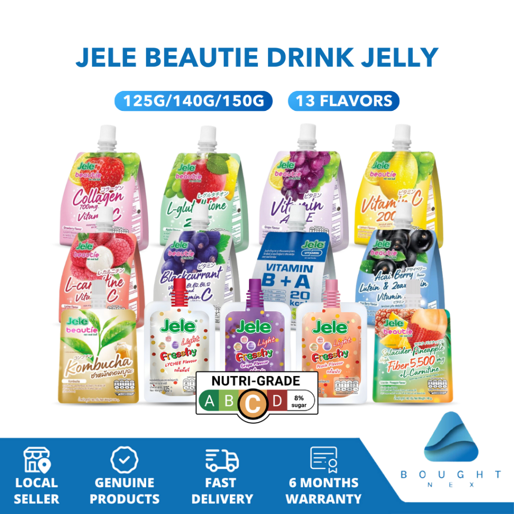 Jele Beautie Drink Jelly 125g/140g/150g – Fruity Collagen Vitamin Jelly ...