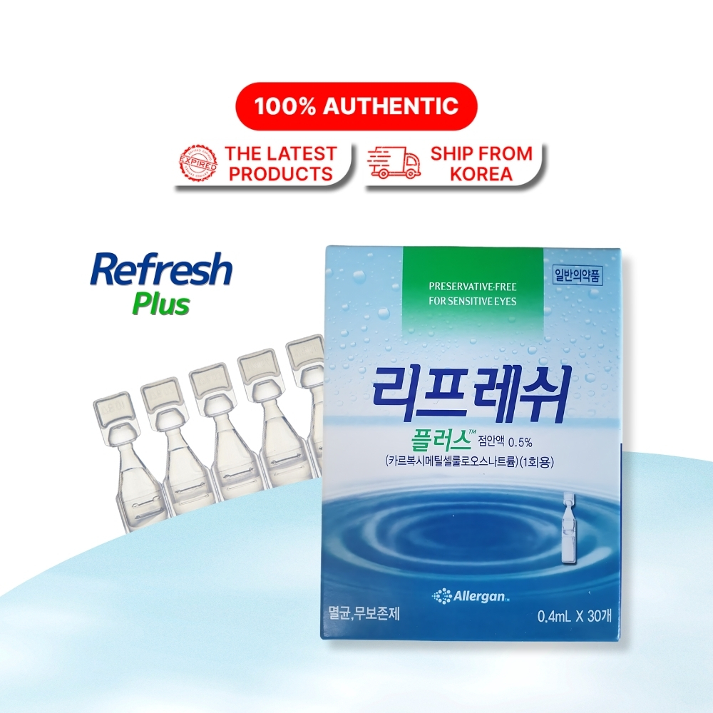 [REFRESH] Plus Eye Drops 30s X 0.4ml / Hydrating Eye Mist Liquid – 30 ...
