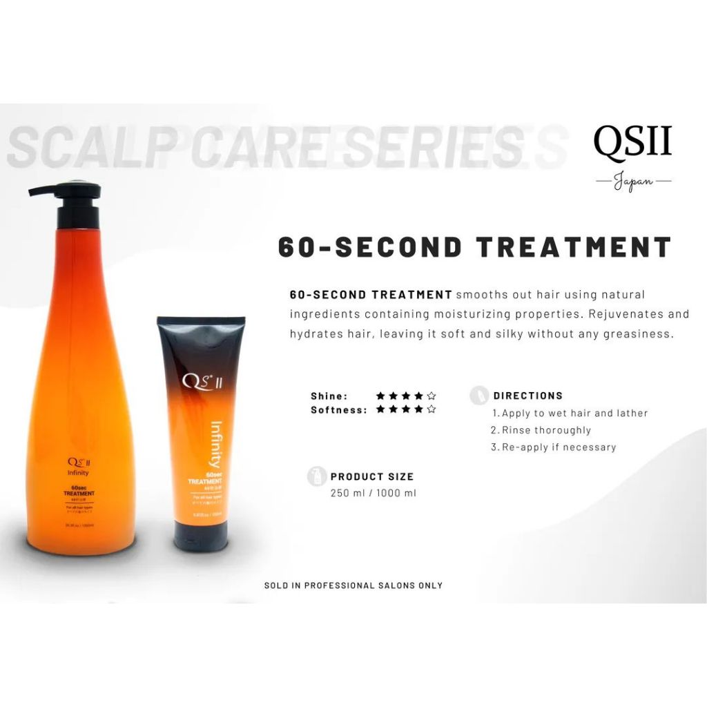 QSII Infinity 60Sec Treatment 250ml/1Liter | Shopee Singapore