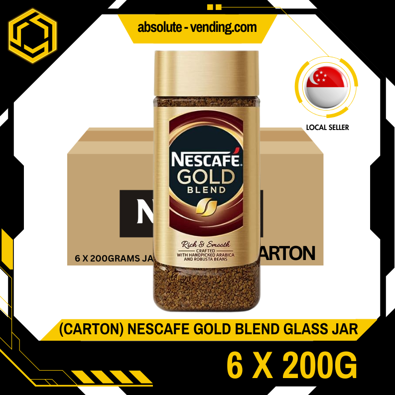 [CARTON] NESTLE Nescafe Gold 200G X 6 (GLASS) | Shopee Singapore