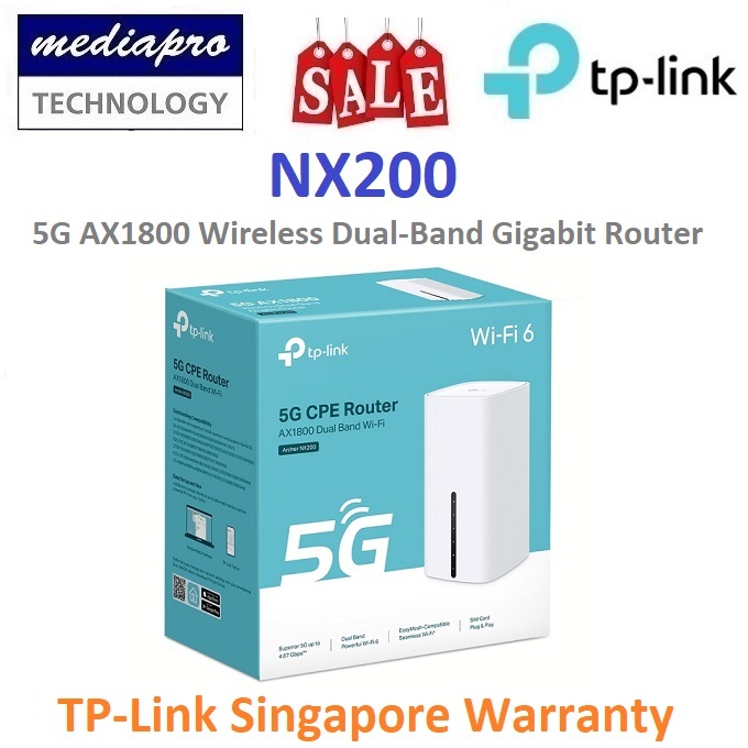 TP-LINK Archer NX200 5G AX1800 Wireless Dual-Band Gigabit Router - 3 Year Local TP-Link Warranty ...