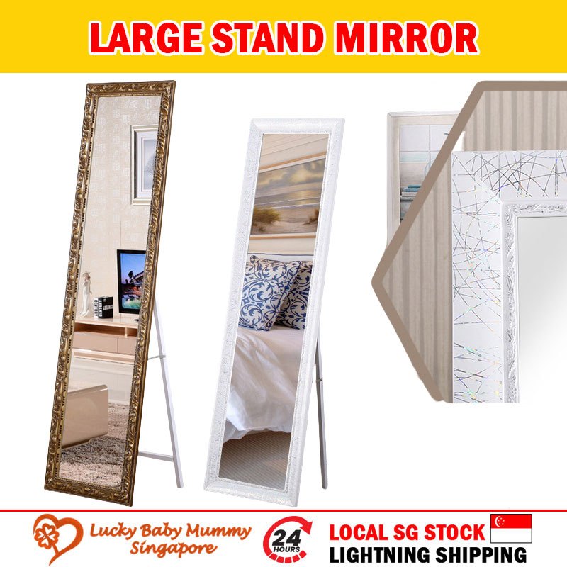 Full length mirror Stand Mirror Dressing Mirror | Shopee Singapore